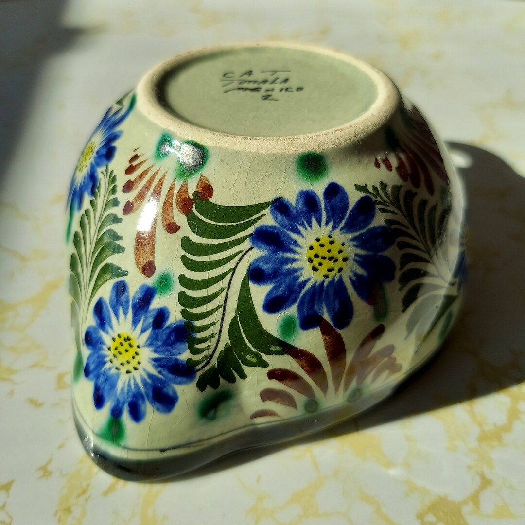 Vintage Tonala Pottery Creamer: Hand-painted Floral Ceramica Artistica ...