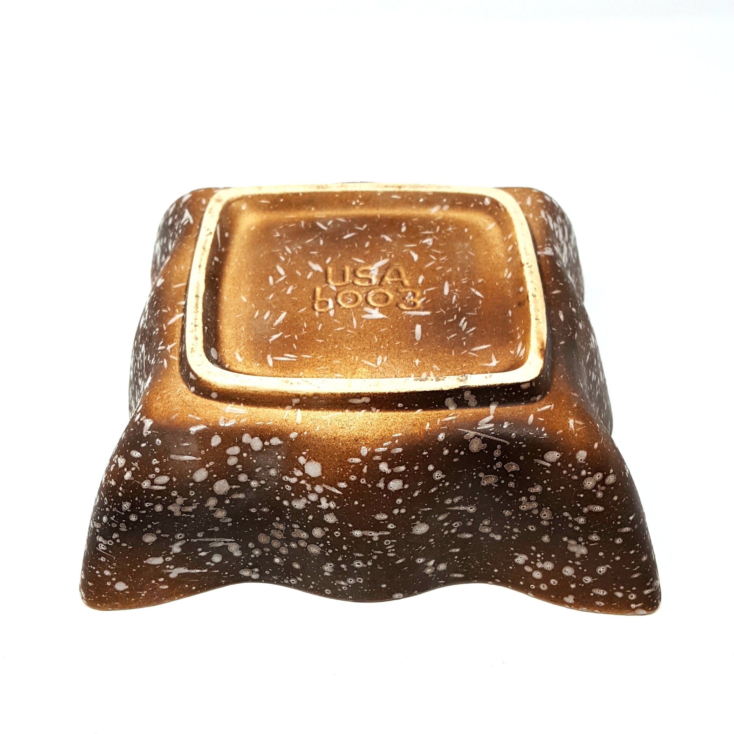 Vintage Shawnee Pottery Bowl: MCM Brown Confetti Splatter Planter - Etsy