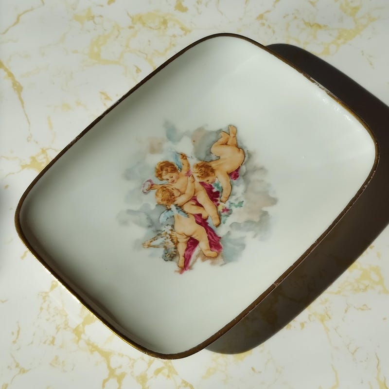 French Porcelain Angel - Etsy