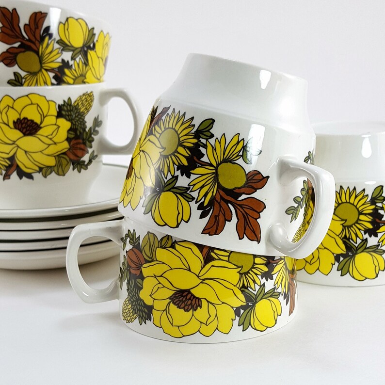 Vintage Retro Mod Floral Mayflower Pattern Grindley China - Etsy