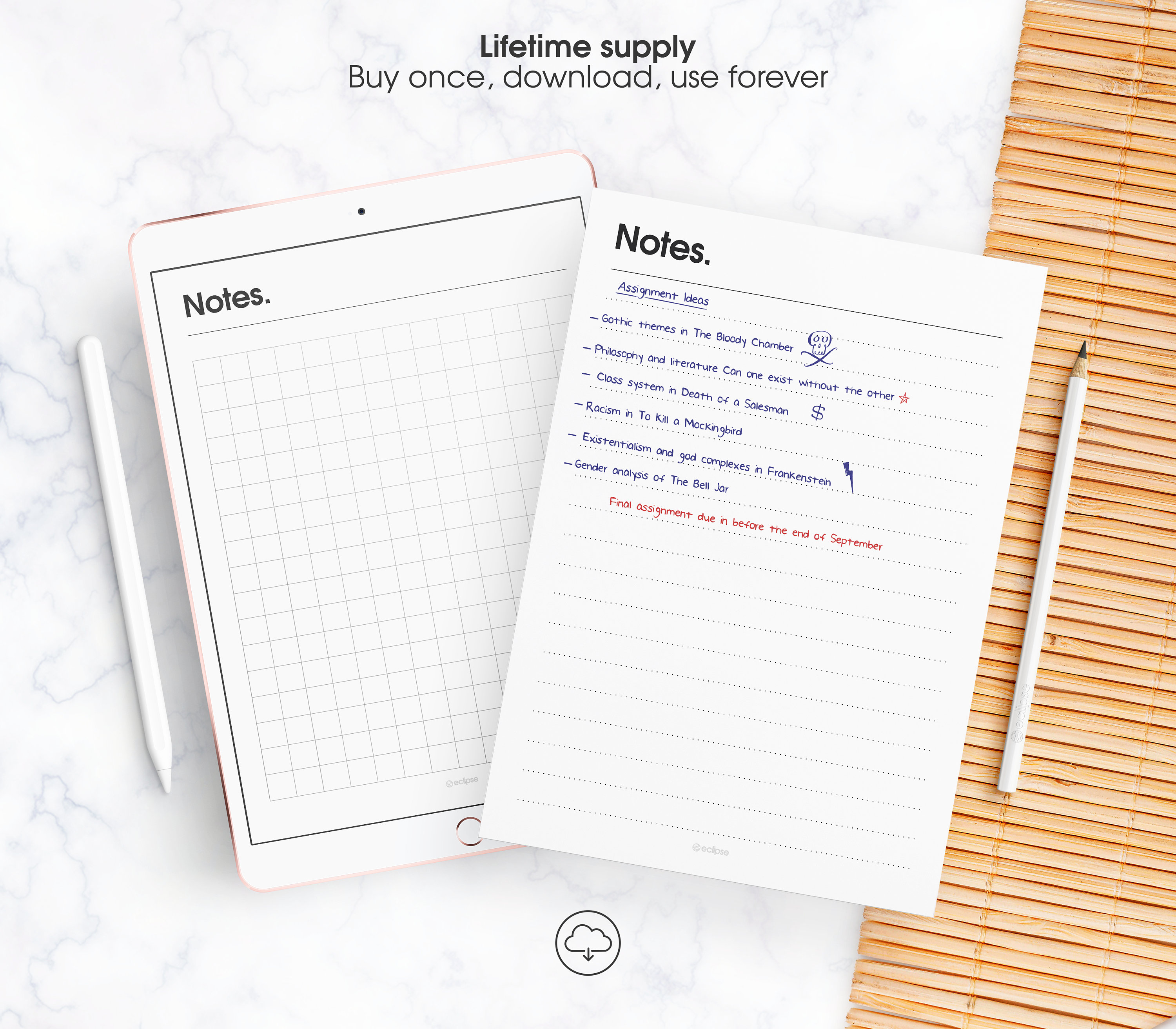 Notes Printable Pack 16 Pages in A4 A5 US Letter Sizes - Etsy