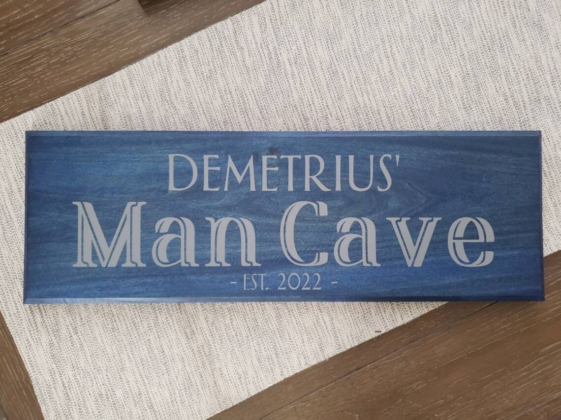 Man Cave Wood Sign/outdoor Wood Sign/ Personalized Man Cave - Etsy