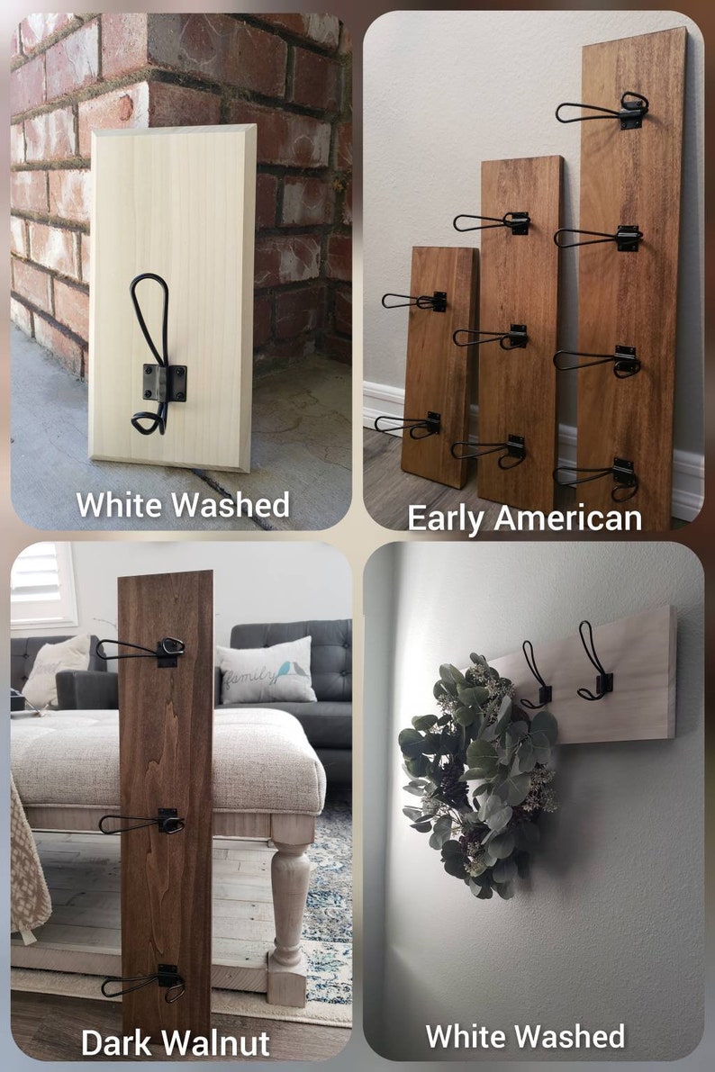 Rustic Wood Hook Rack Farmhouse Hook Rack Hooks for Wall - Etsy