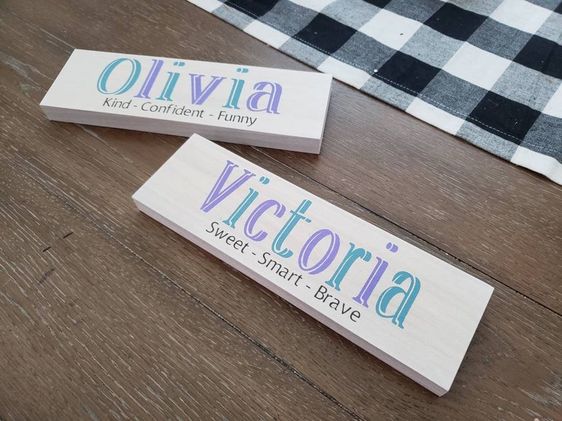 Custom Name Plate/ Kids Desk Name Plate/distance - Etsy