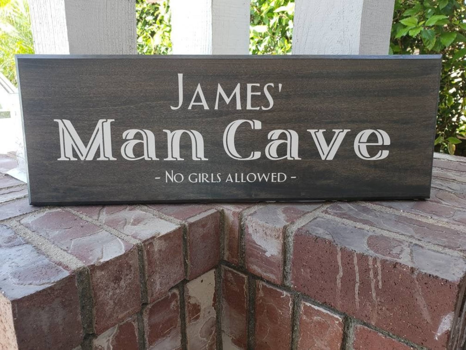 Man Cave Wood Sign/Outdoor wood sign/ Personalized man cave - Etsy Italia