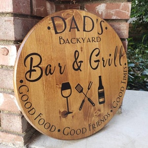 Family Name Round Wood Custom Sign/ Birthday Gift/porch Wood Sign ...