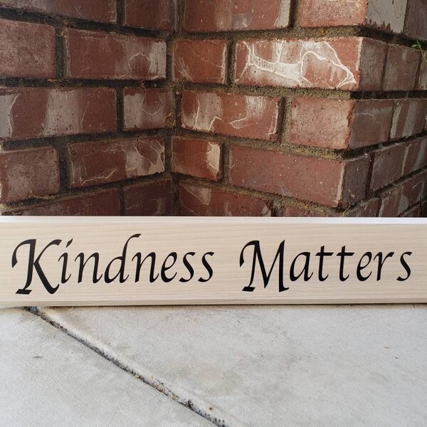 Kindness Wood Sign - Etsy