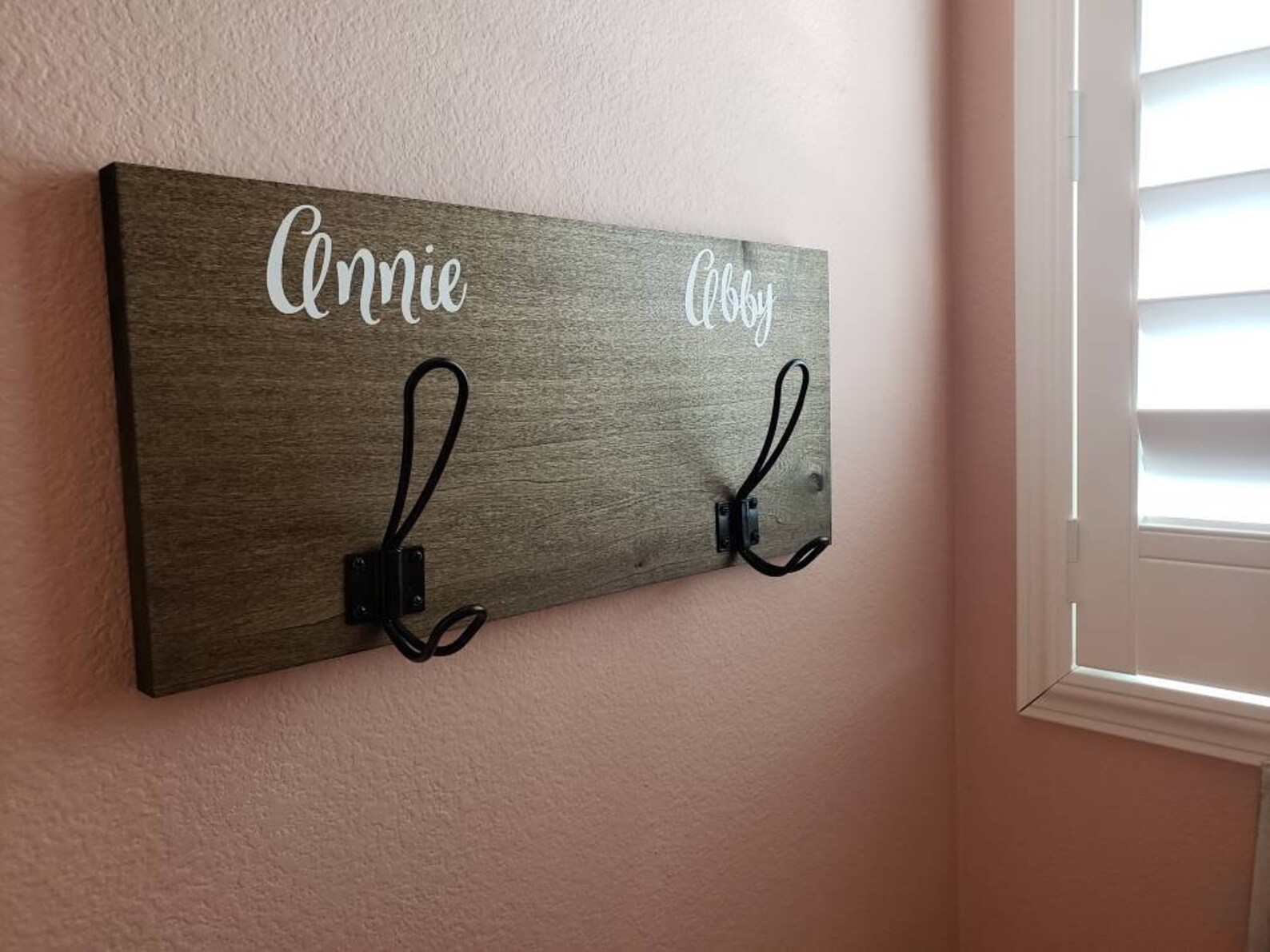 Rustic Wood Hook Rack Farmhouse Hook Rack Rustic Wall | Etsy