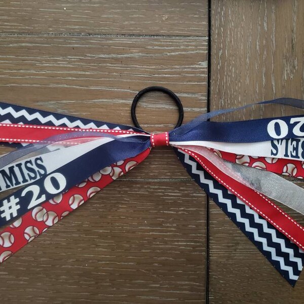 Softball Hair Bows - Etsy