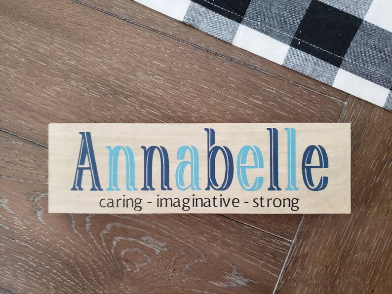 Custom Name Plate/ Kids Desk Name Plate/distance - Etsy