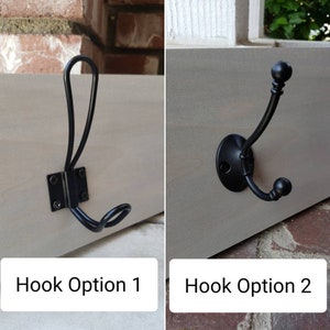 Thin Wood Hook Rack Thin Farmhouse Hook Rack Wall Mounted - Etsy