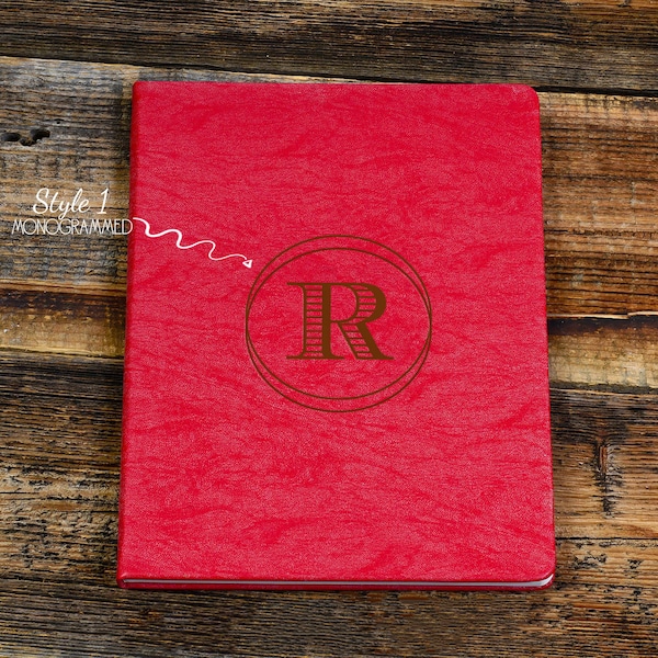 Red Leather Journal - Etsy