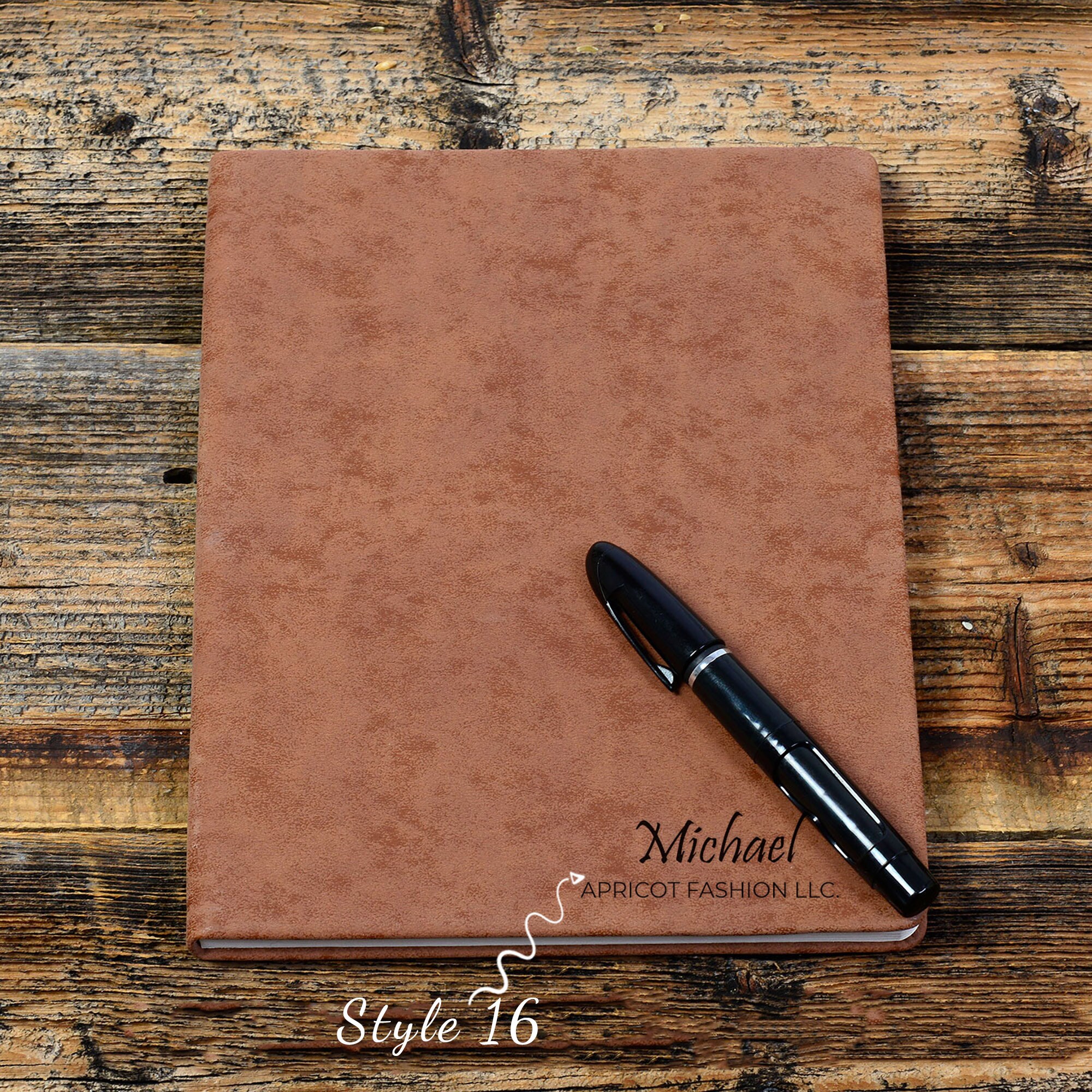Personalized Leather Portfolio in Light Brown /Custom leather | Etsy