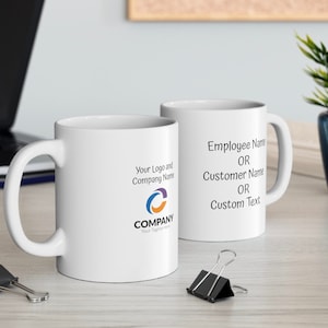 Custom Company Cup Custom Logo Mug Realtor Closing Gift Printed Mug ...