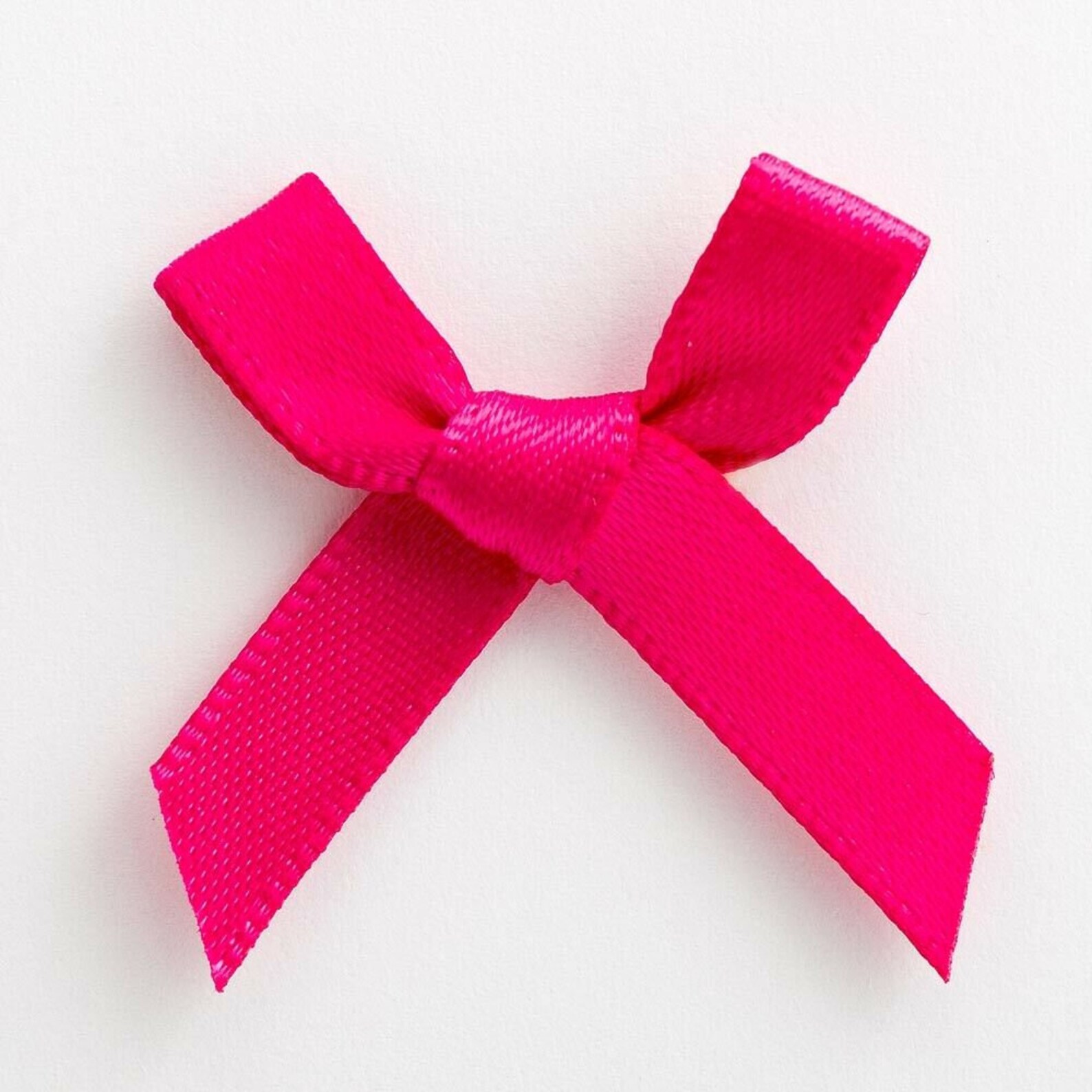 Pink Satin Ribbon Bows Small 3cm Pre Tied Wedding for Card - Etsy UK