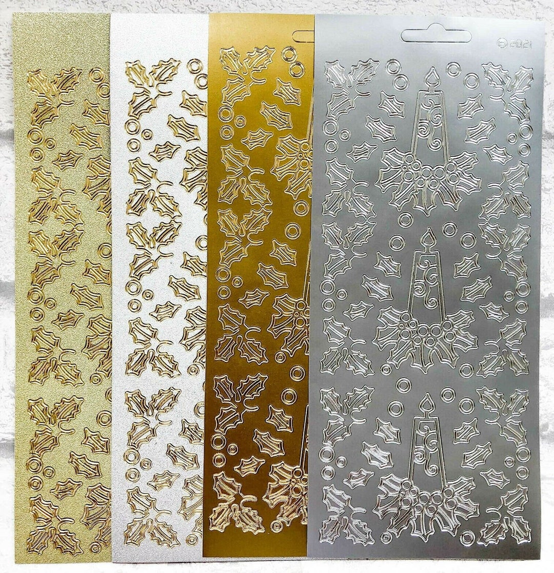 Christmas Peel off Sticker Sheet for Card Craft Scrapbooking - Etsy