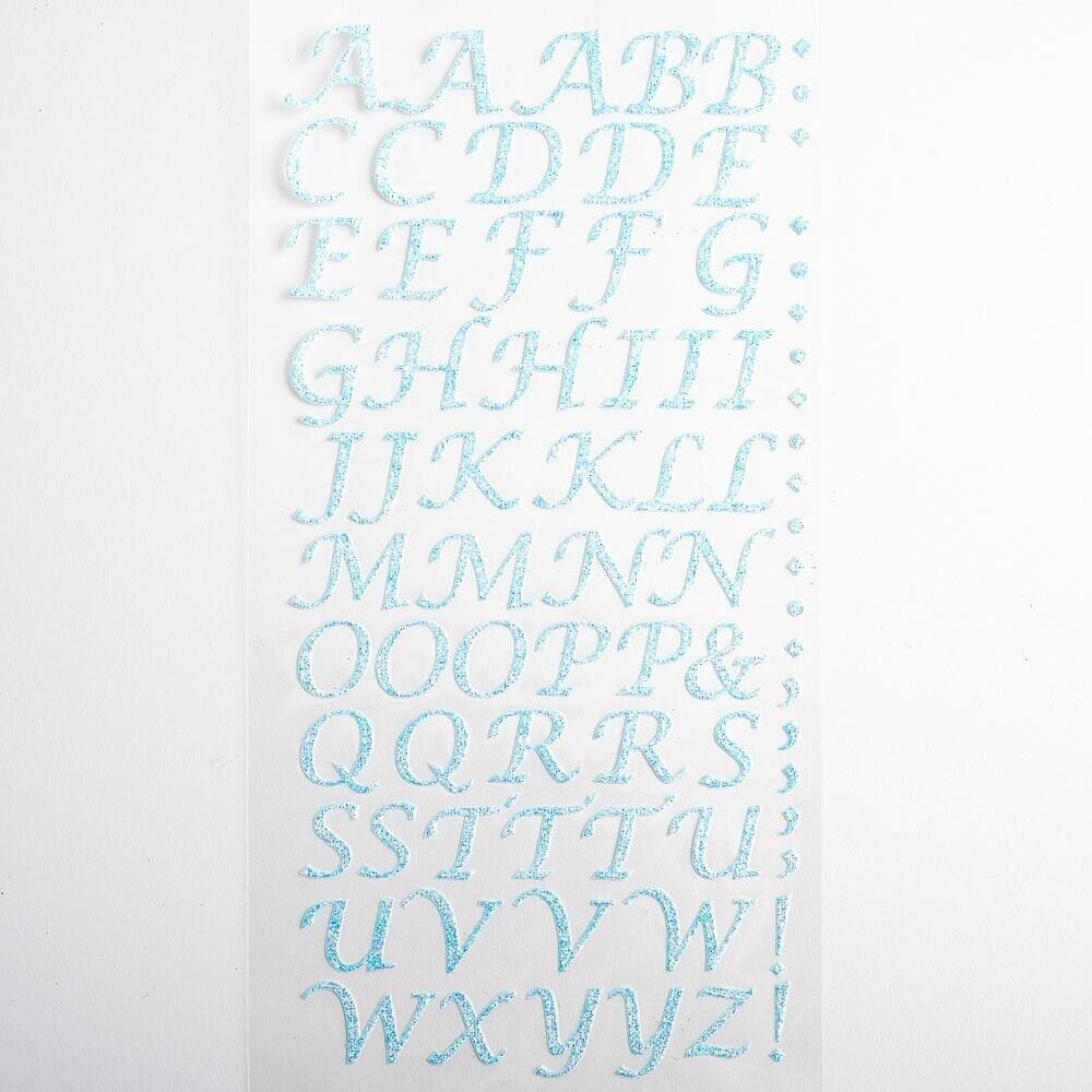 Self Adhesive Stick on Glitter Alphabet Letter Stickers Card - Etsy UK
