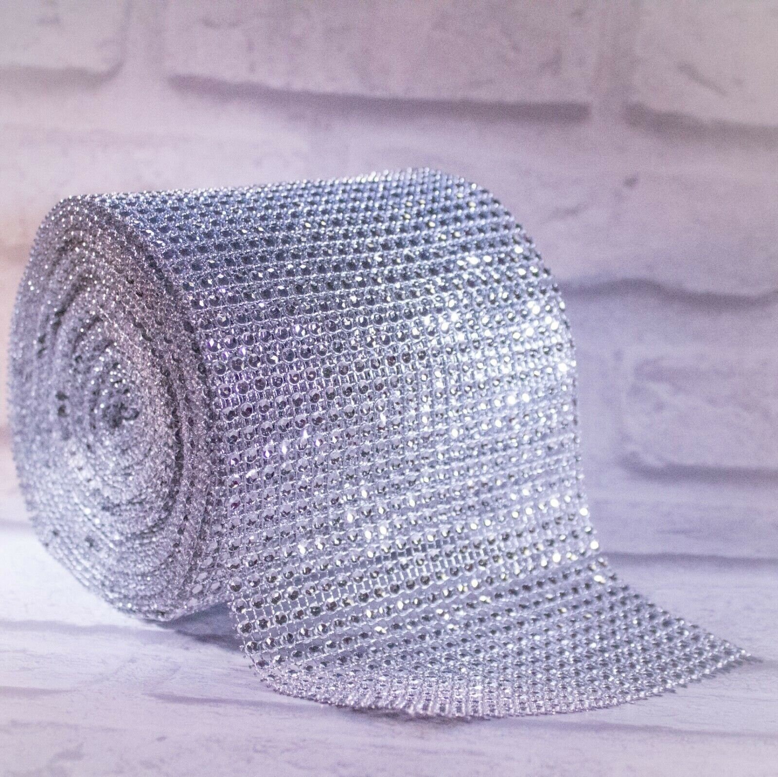 Diamante Effect Silver Ribbon Trim for Cake Bridal Wedding - Etsy UK
