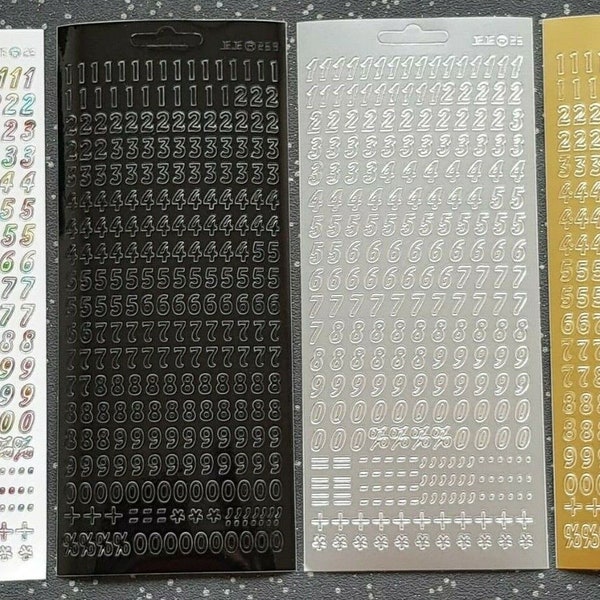 Scrapbook Numbers - Etsy