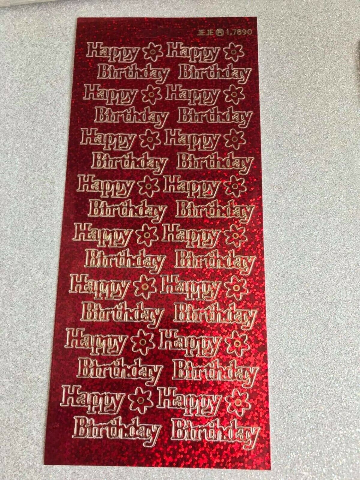 Happy Birthday Peel off Sticker Sheet for Card Making Craft - Etsy