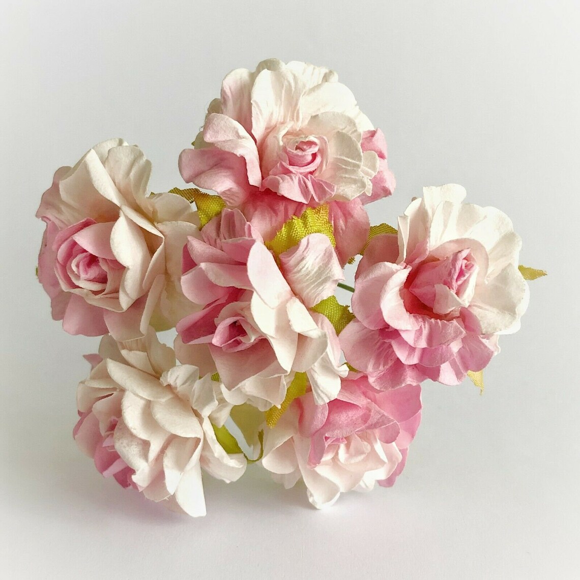 6 Mulberry Paper Flowers Ruffle Roses 35mm Flower Head With - Etsy UK