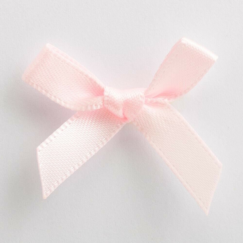 Pink Satin Ribbon Bows Small 3cm Pre Tied Wedding for Card - Etsy UK