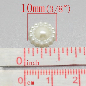 Ivory Pearl Effect Embellishments for Wedding Card Making Craft CHOICE ...