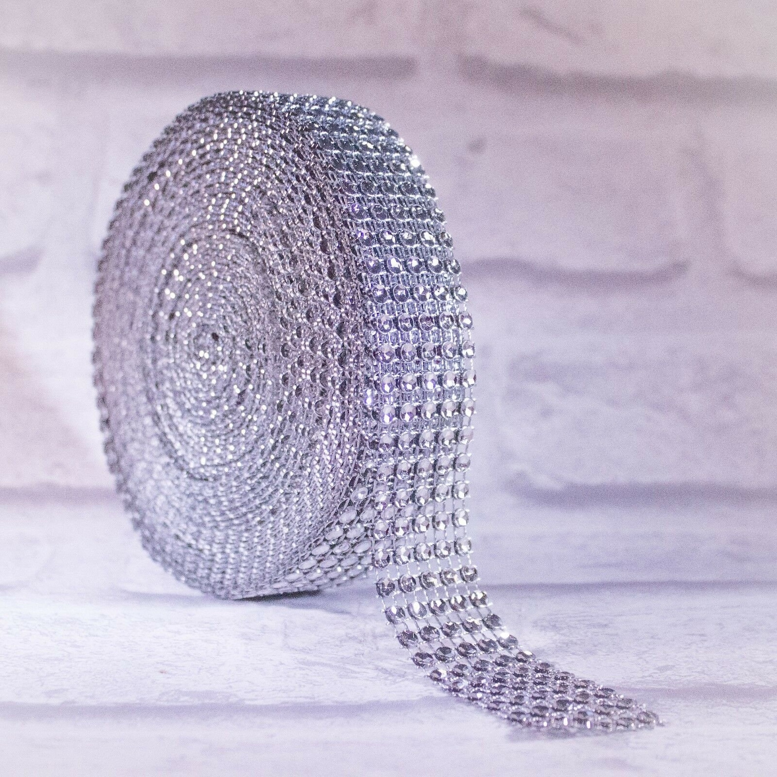 Diamante Effect Silver Ribbon Trim for Cake Bridal Wedding - Etsy UK