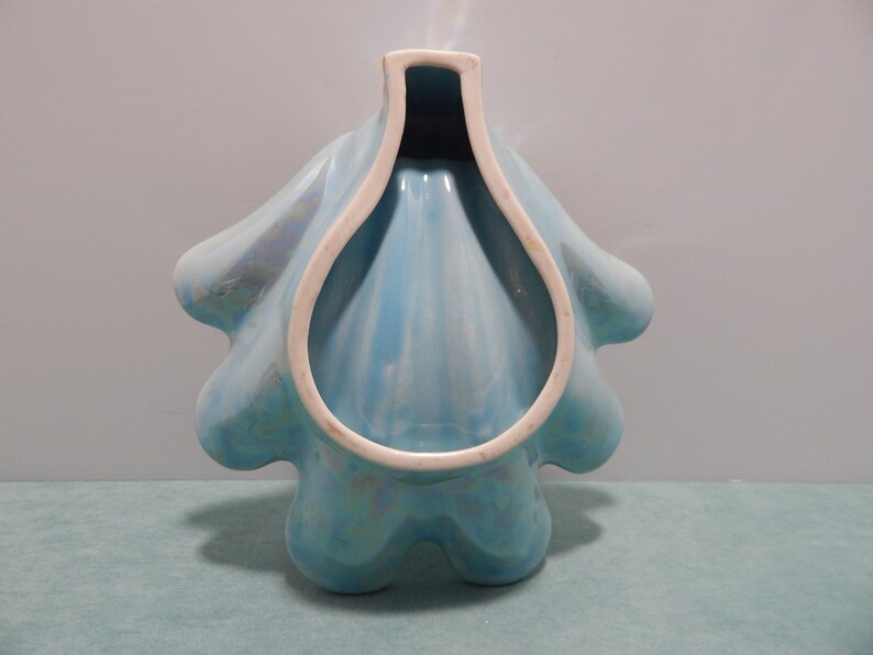 Vintage Blue Iridescent Luster Ware Clam With 22k Gold Trim - Etsy