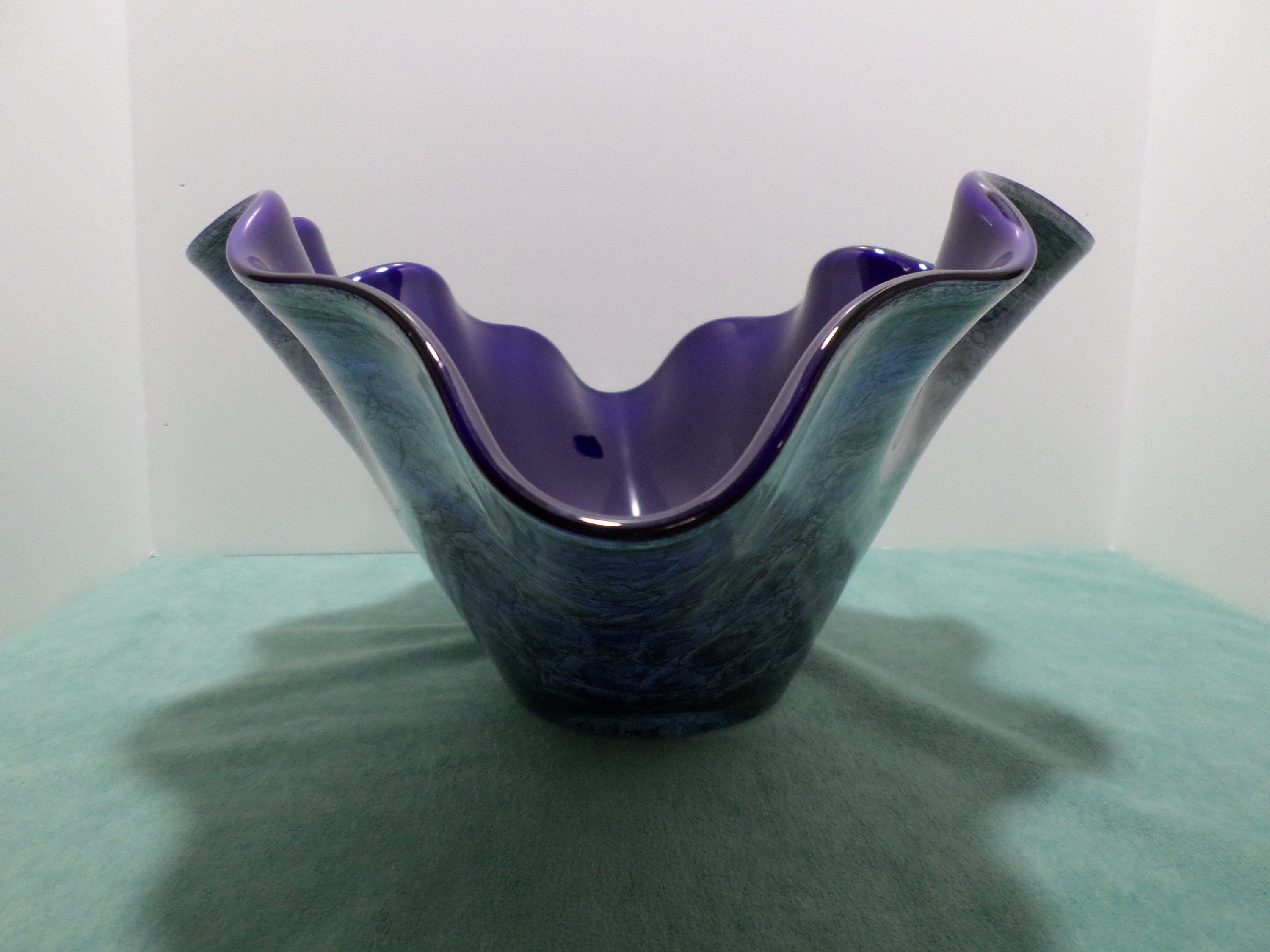 Vintage Jozefina Krosno Center Piece Bowl Hand Made in Poland - Etsy