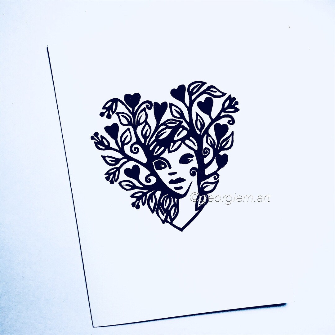 Arty Heart Cards - Mother - Etsy