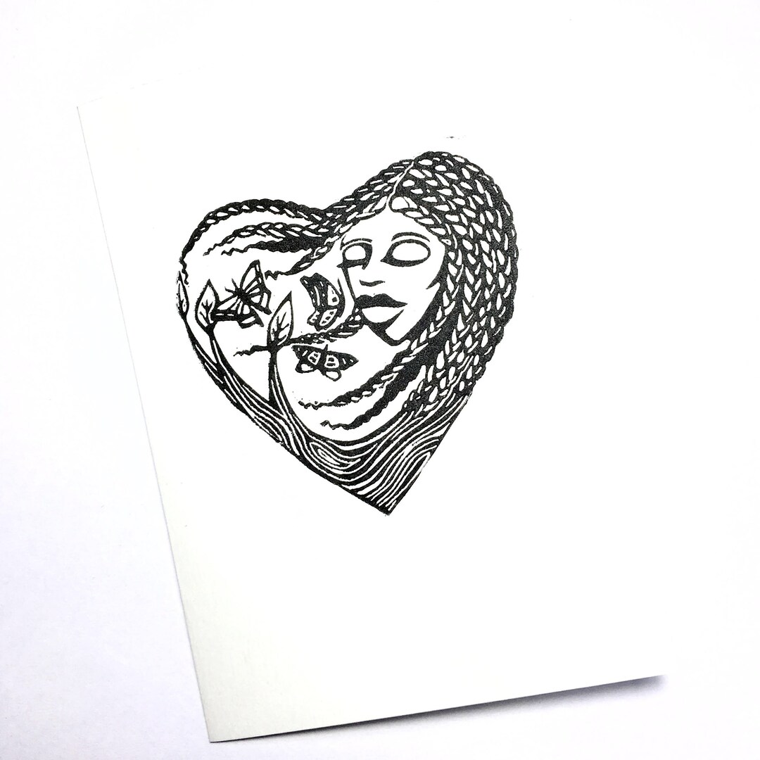 Arty Heart Cards - Flutter By - Etsy
