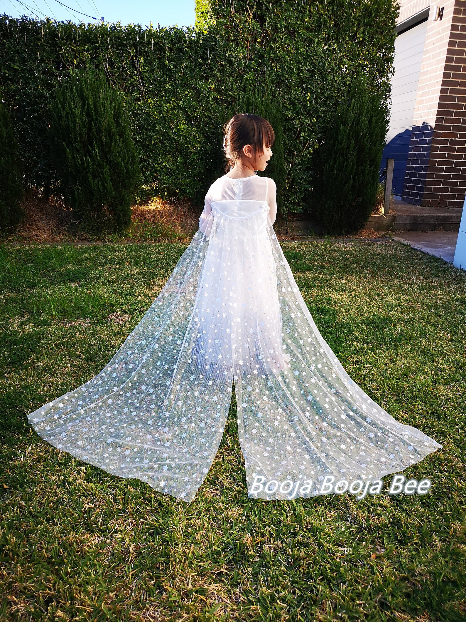 Frozen Elsa White Long Sleeves Costume Dress Princesses Party - Etsy