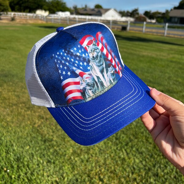 Wolf Baseball Caps for Men - Etsy