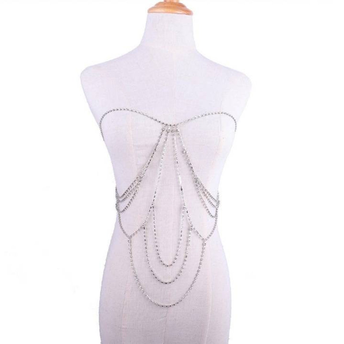 Sexy Crystal Rhinestone Body Chain Festival Body Chain - Etsy