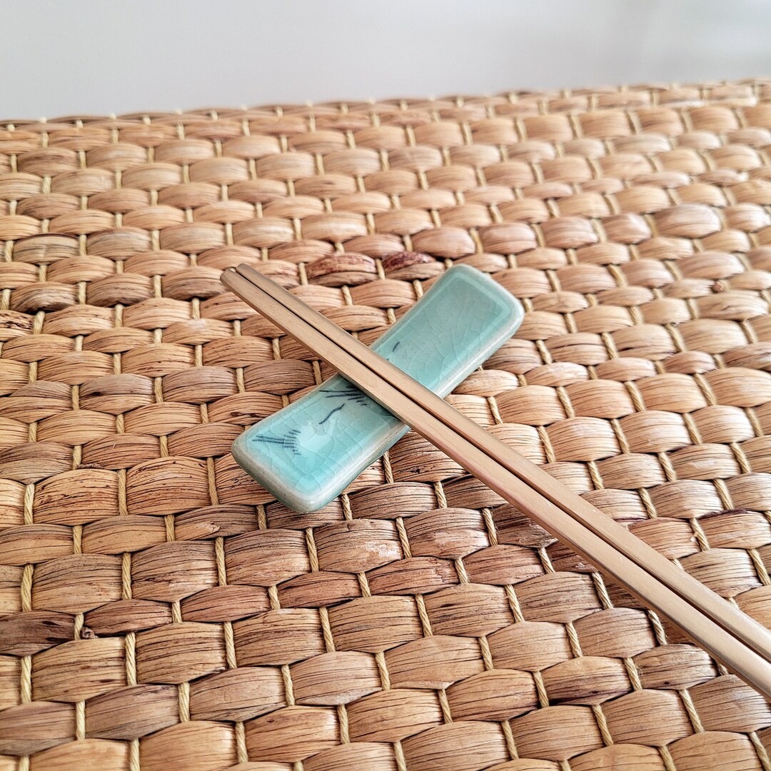 Handmade Traditional Korean Celadon Rest for Spoon, Chopsticks, or Gong ...