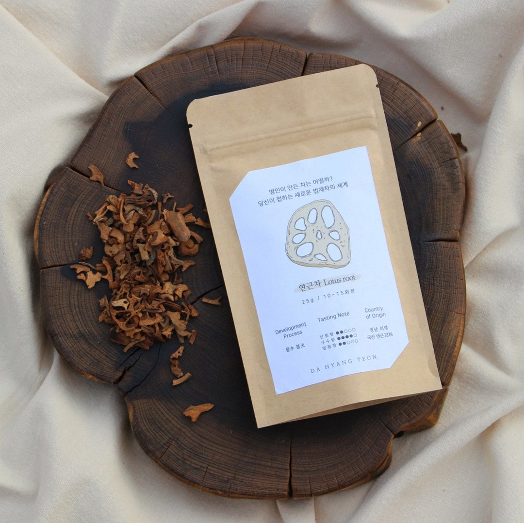 Handmade Korean Lotus Root Tea 25 G, 100% Lotus Root, All Natural, No ...