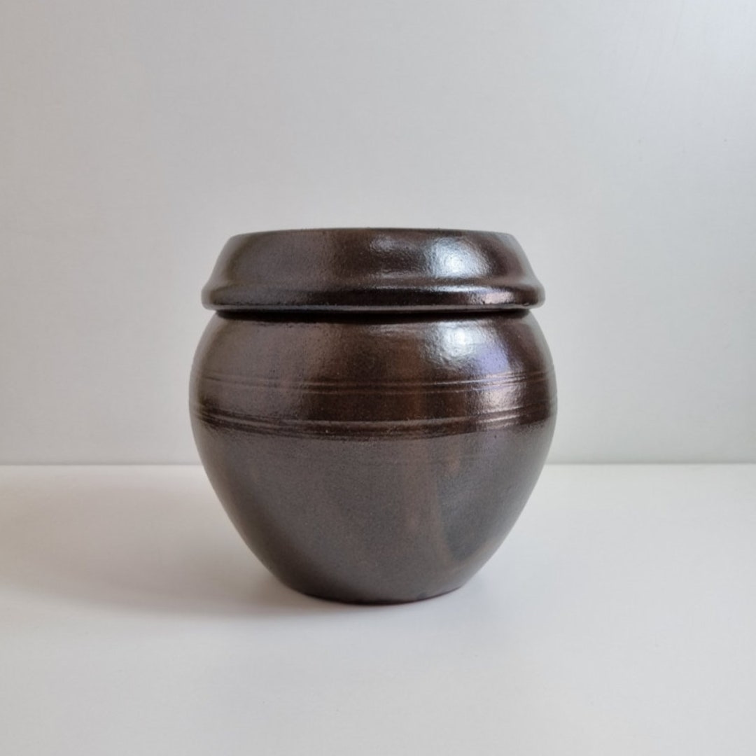Handmade Korean Onggi Fermentation Jar | Kimchi & Gochujang Aging Crock ...