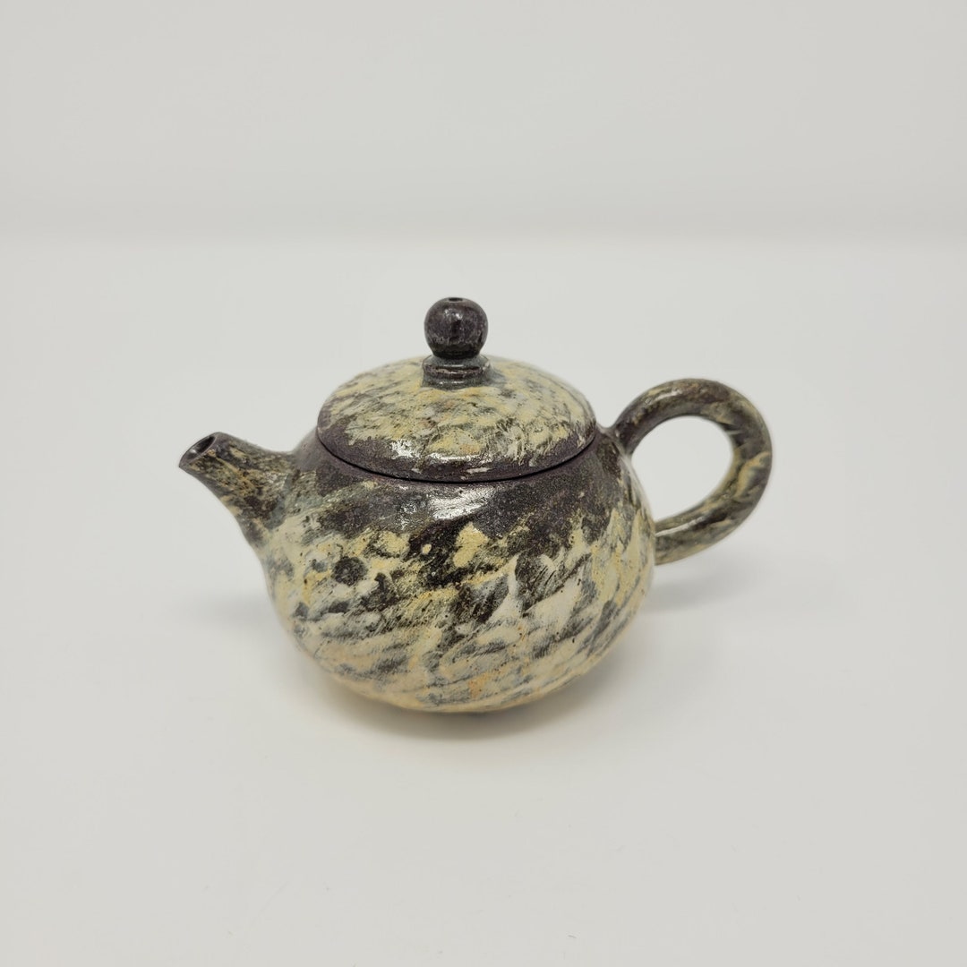 Handmade Wood-fired Korean Gwiyal (hakeme) Buncheong Tea Pot, Gong Fu ...