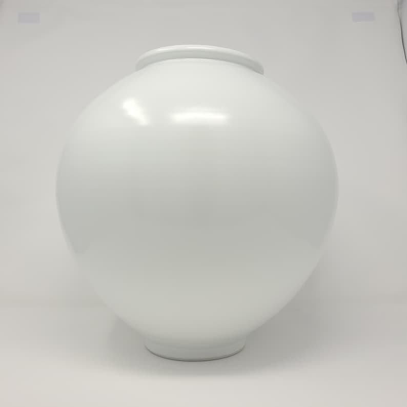 Handmade Korean Baekja White Porcelain Moon Jar: Matte Glaze Pottery - Etsy