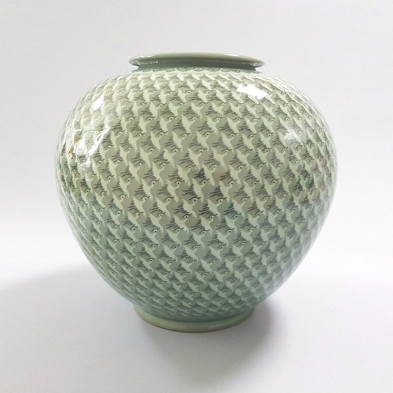 Korean Thousand Cranes Vase - Etsy