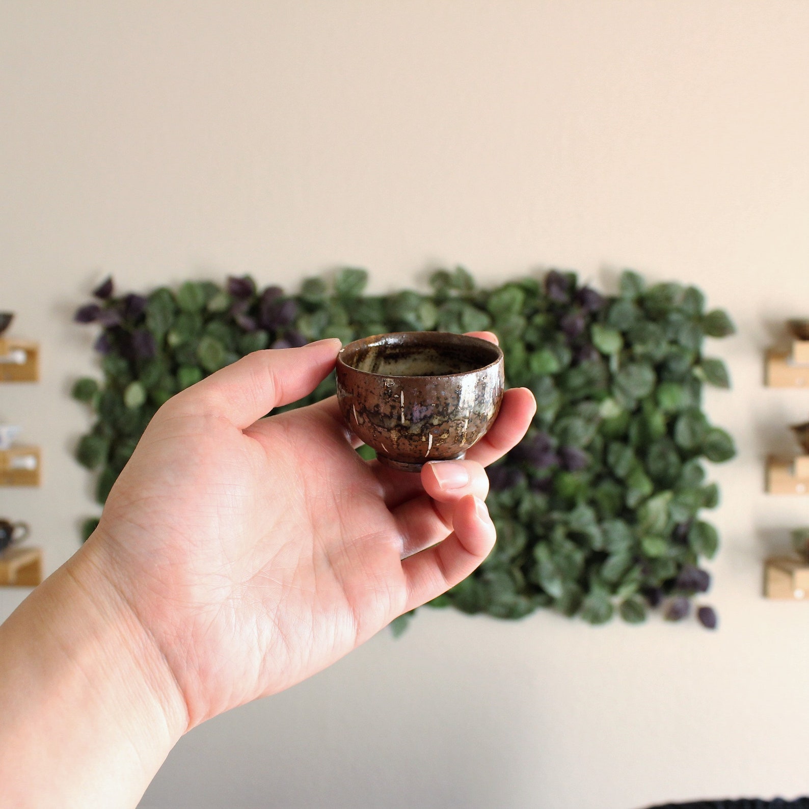 Handmade Korean Buncheong Tea Cup: Charcoal-fired Gwiyal Hakeme - Etsy