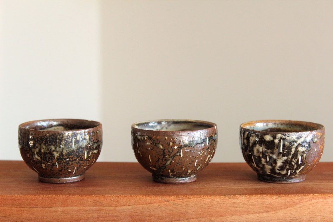 Handmade Korean Buncheong Tea Cup: Charcoal-fired Gwiyal Hakeme - Etsy