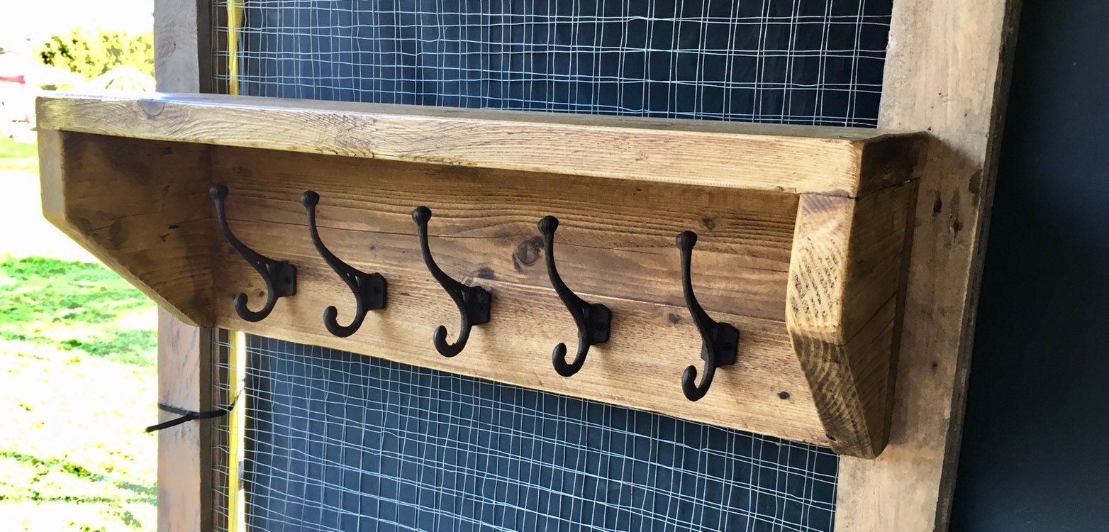 Handmade Coat Rack From Reclaimed Wood | Etsy UK