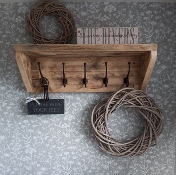 Handmade Coat Rack From Reclaimed Wood | Etsy UK