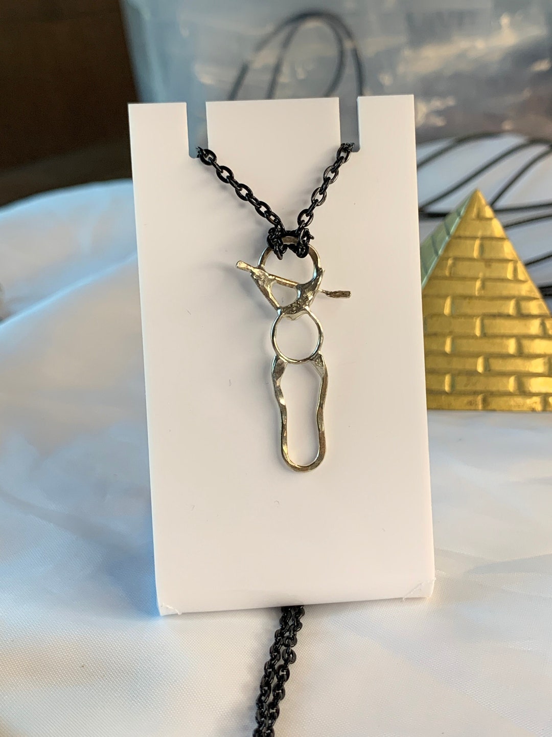 Geometric Symbol Sterling Silver Necklace Pendant Jewelry Minimalist ...