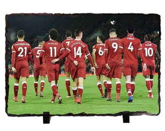 Manchester United Holy Trinity Photo Rock Slate Rectangle With Stands ...