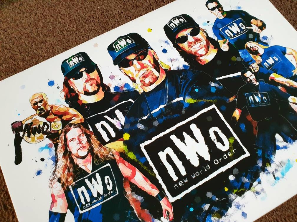 WWE / WWF New World Order NWO Canvas Design | Etsy