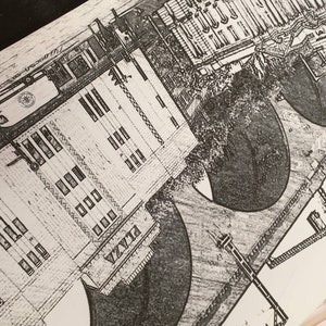 Stockport Skyline Canvas Sketch Home of the Blossoms Canvas - Etsy