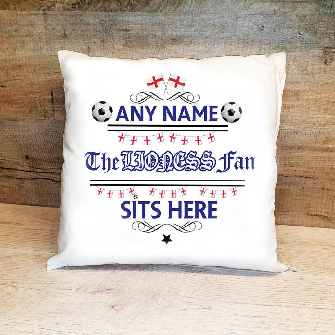 Personalised England Lioness Cushion. Personalised With Any - Etsy